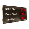 EXAM Clock | Large display showing exam START and FINISH times