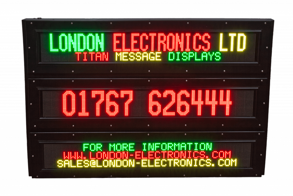Custom built message displays to your requirements